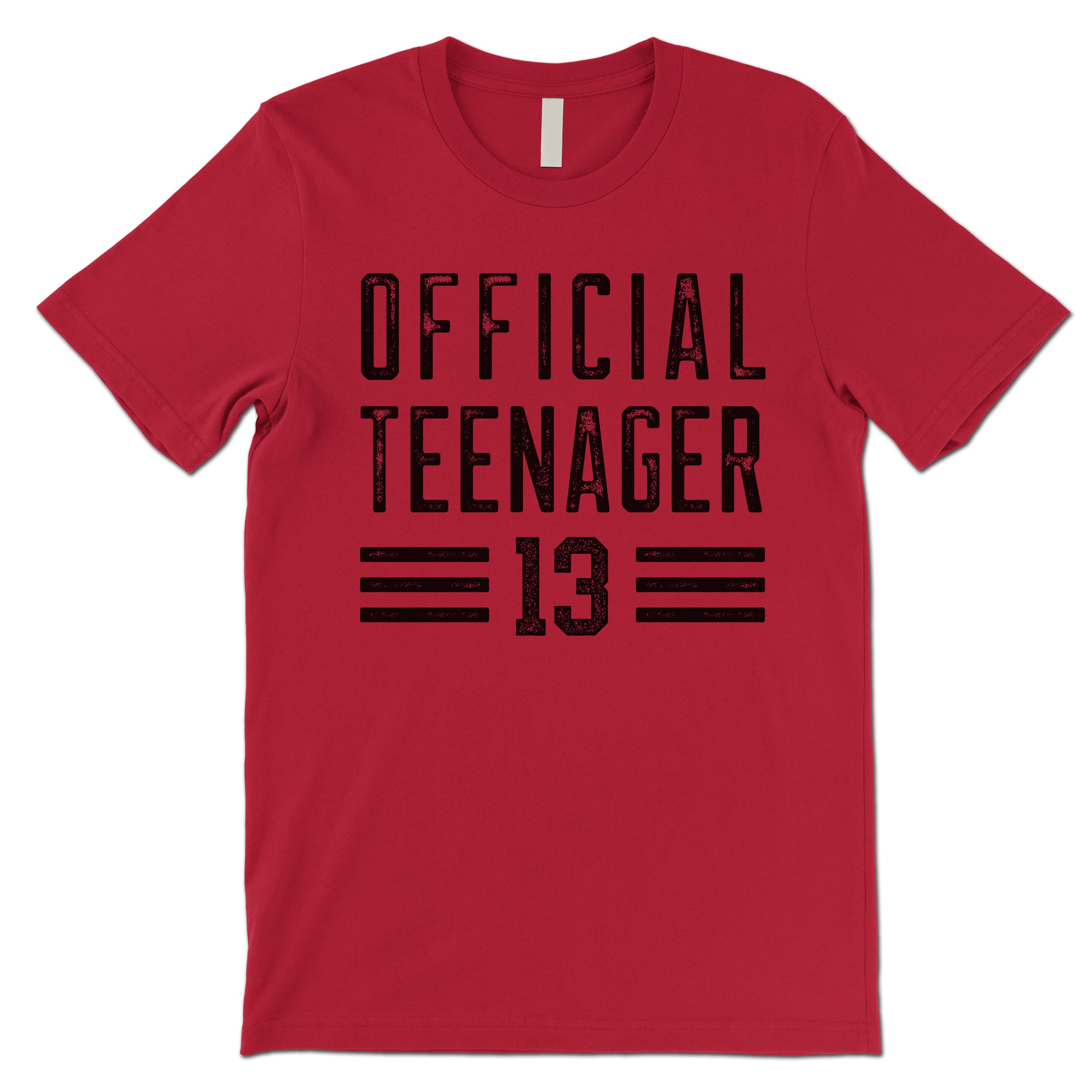 Official Teenager Shirt. 13th Birthday Gift. Official Teenager 13 Shirt ...