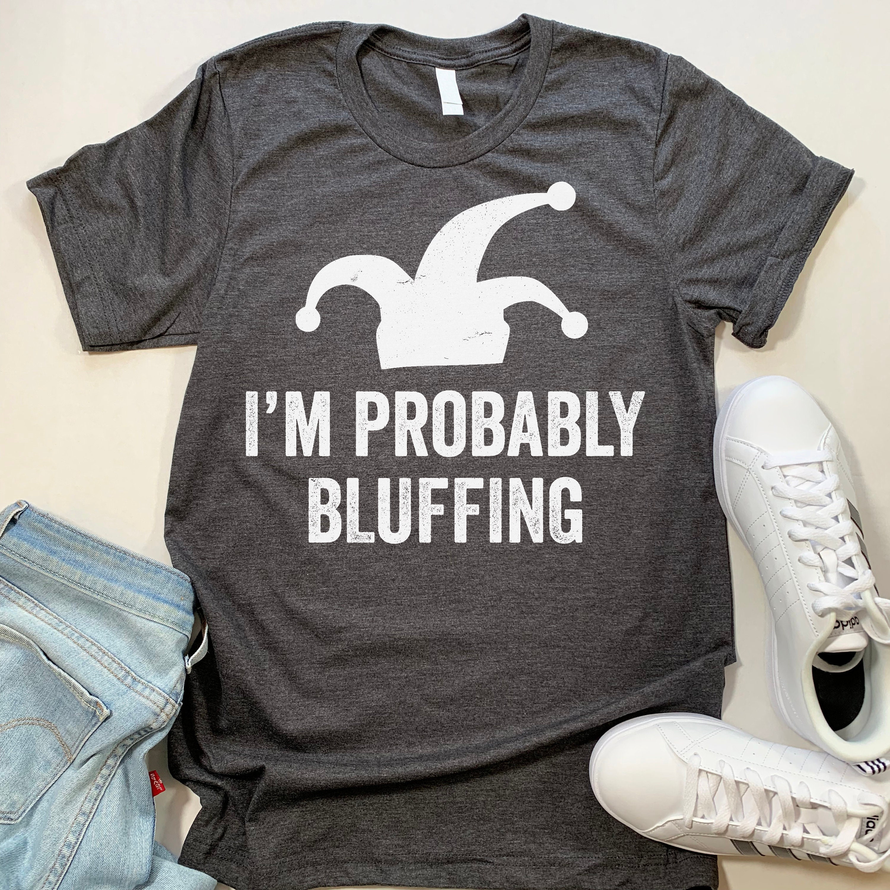 I'm Probably Bluffing T Shirt. Funny Poker Casino Night | Etsy