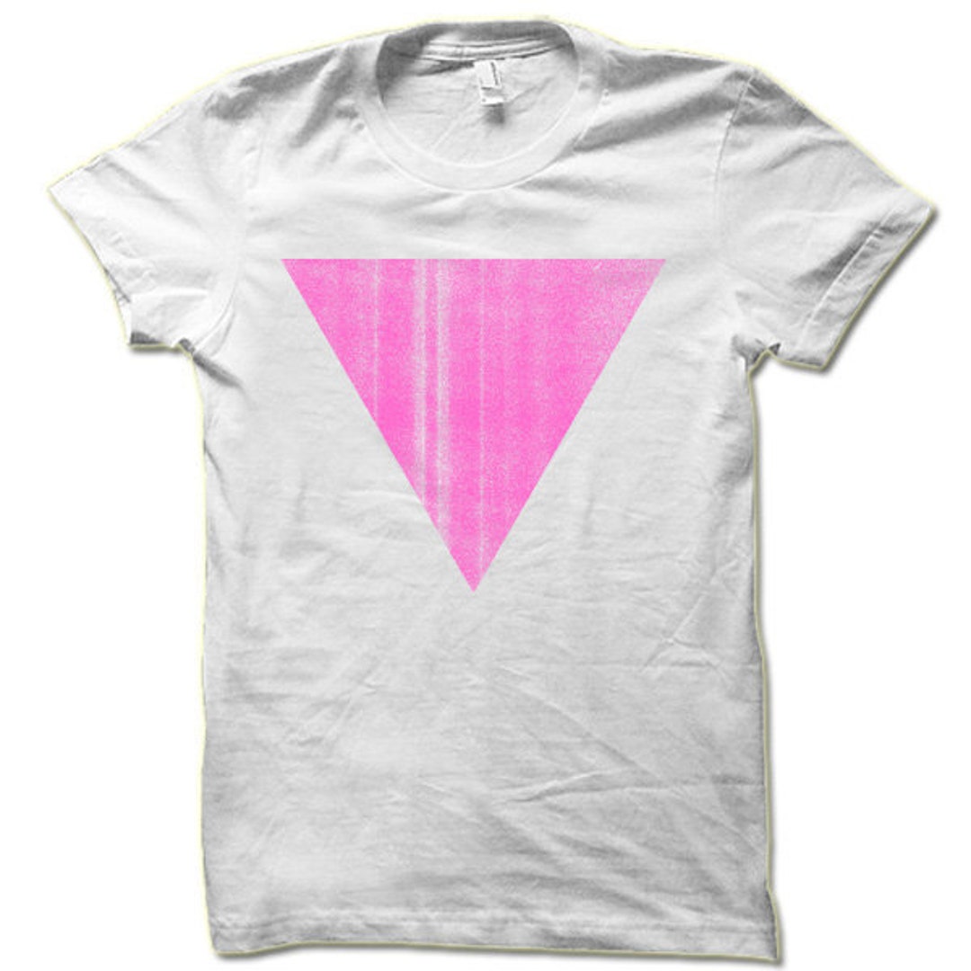 Pink Triangle T Shirt. Gay Lesbian LGBT Shirt. Pride Month Shirt ...