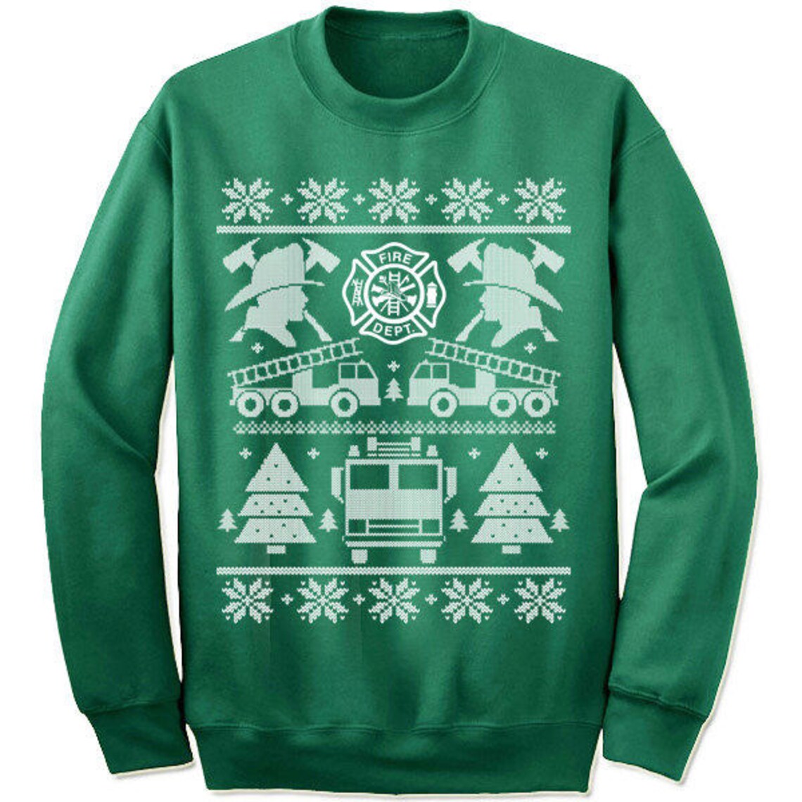 Firemen Christmas Gift Fireman Christmas Sweater Fireman | Etsy