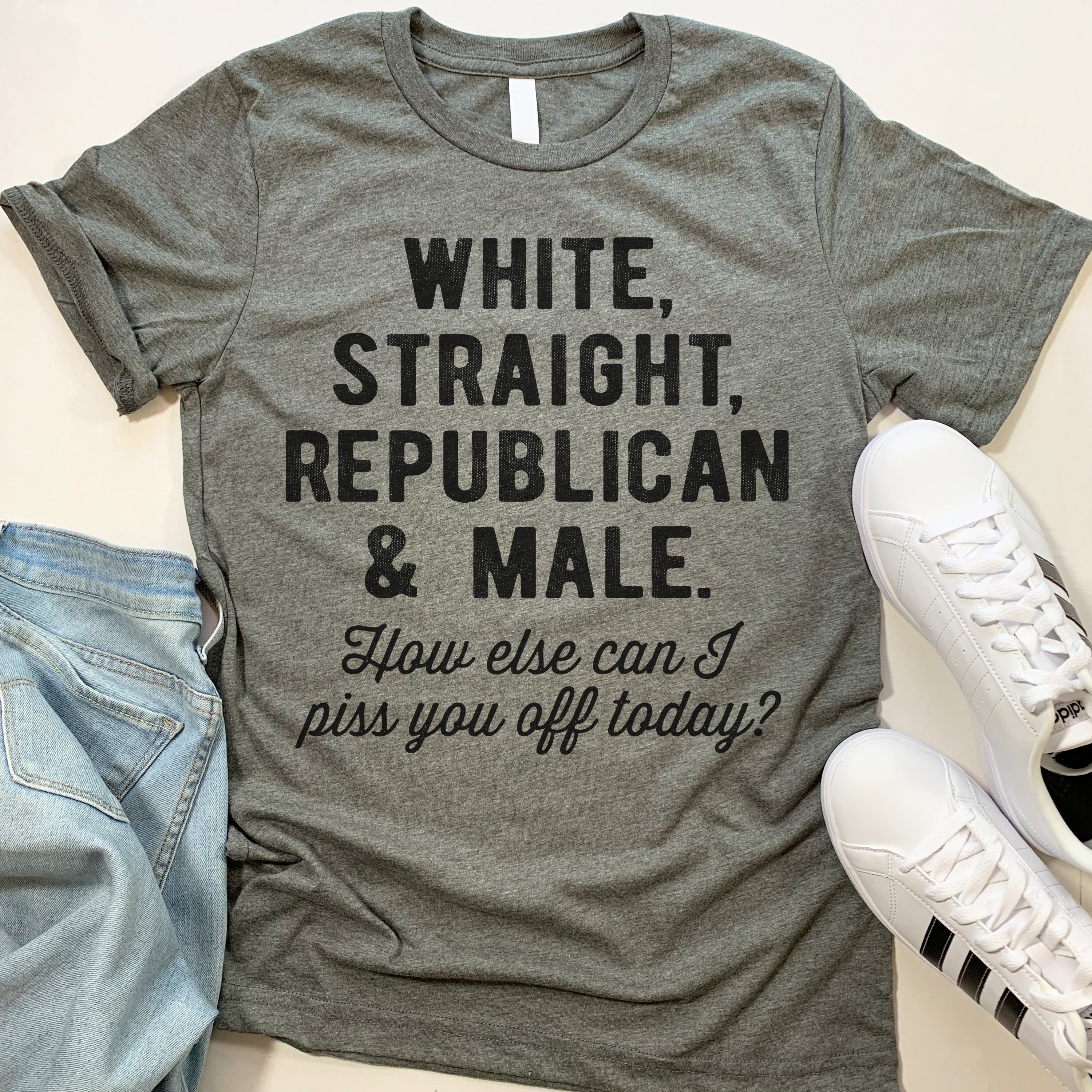 White Straight Republican Male T Shirt. Funny Republican - Etsy