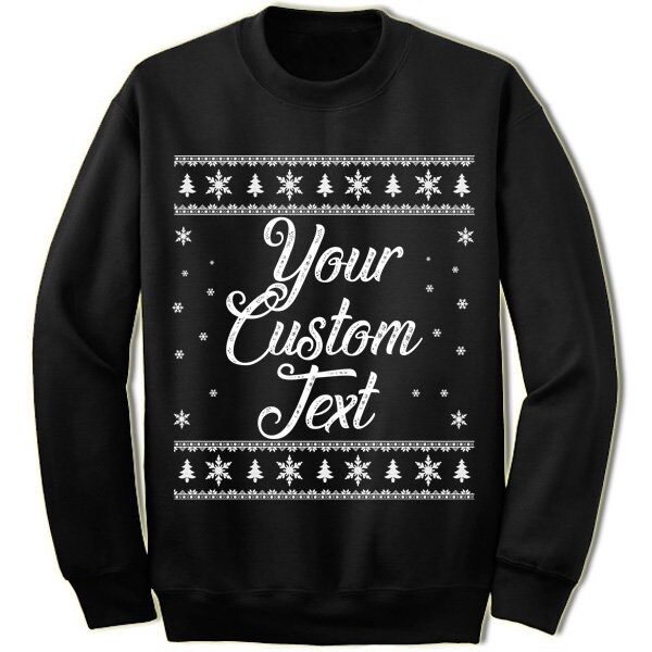 Customized Christmas Sweater Sweatshirt, Custom Christmas Shirts ...