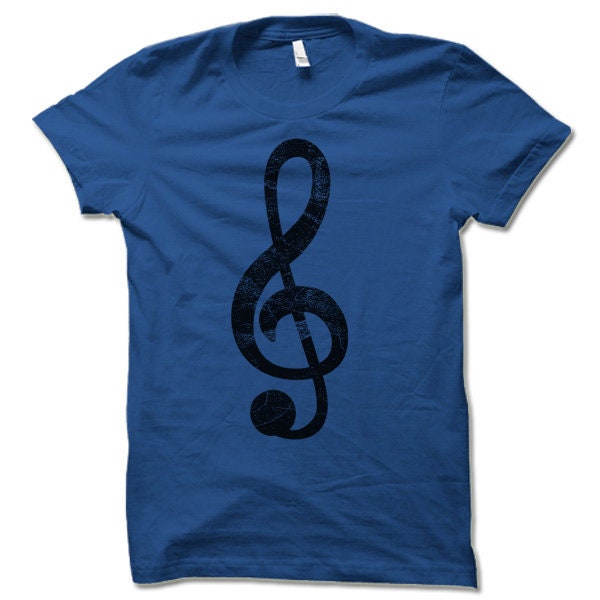 Retro Treble Clef T Shirt Musician Tshirt G-clef Shirts - Etsy