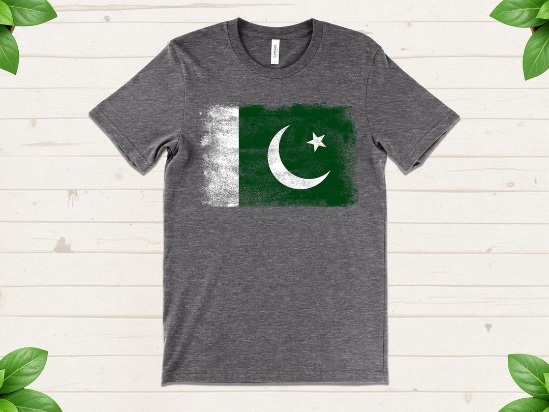 Pakistan Flag T-shirt, Distressed Pakistani Pride Shirt, Unisex ...