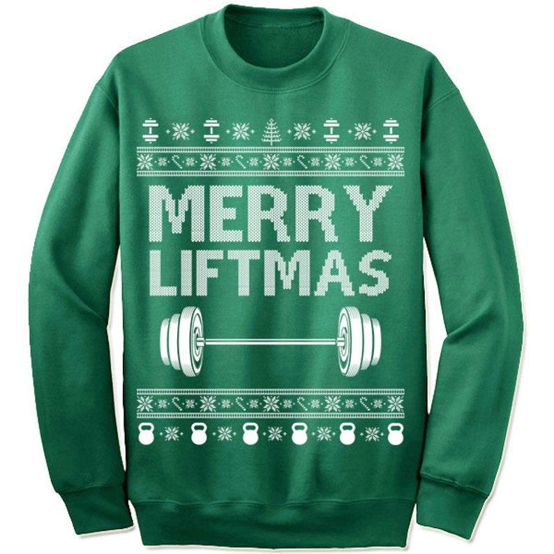 Merry Liftmas Ugly Christmas Sweatshirt, Sweater for Gym Lovers, Funny ...