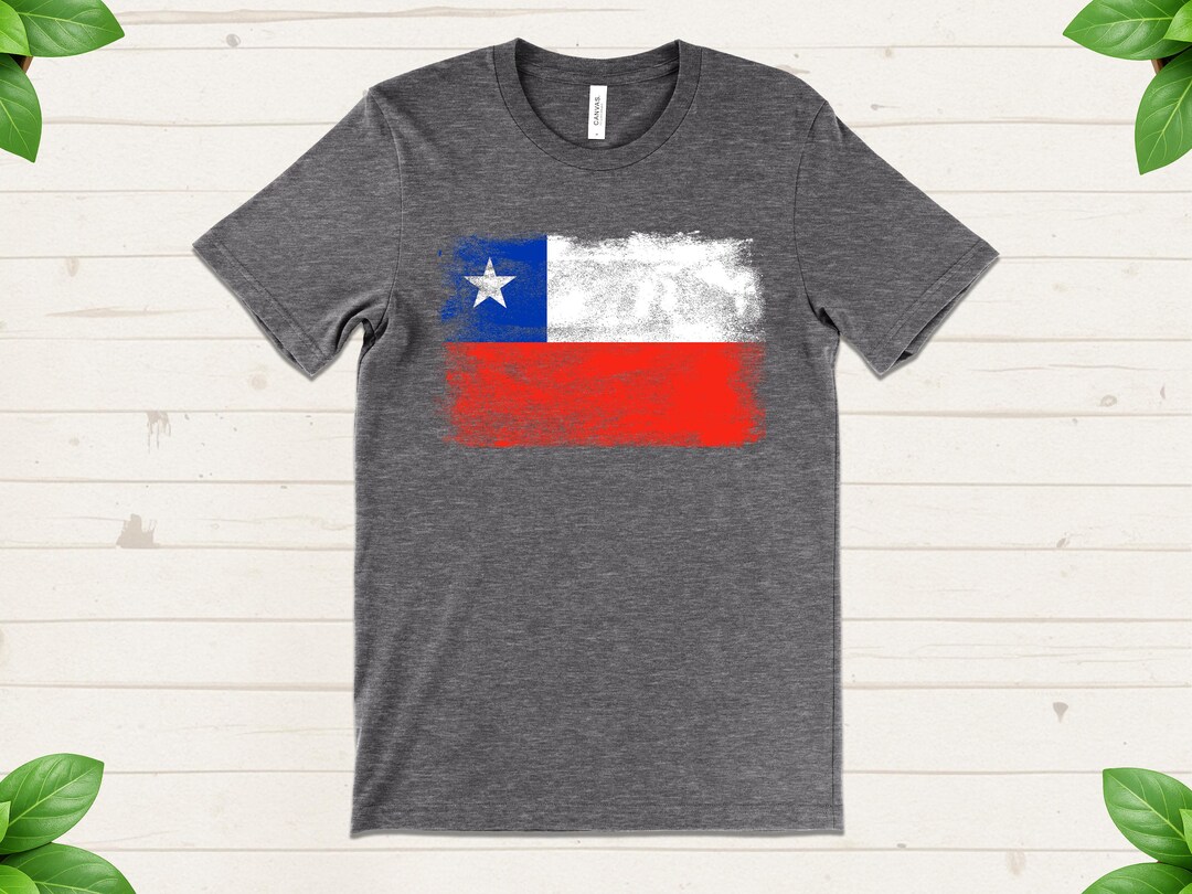 Chile Flag T-shirt, Chilean National Graphic Tee, Unisex Country Pride ...