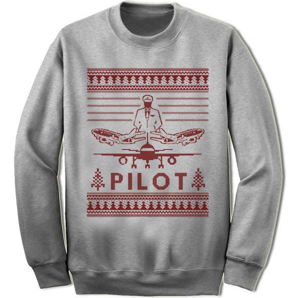 Pilot Christmas Sweater. Pilot Sweatshirt for Men and Women. - Etsy