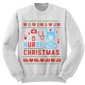 Nurse Christmas Gift, Nurse Ugly Christmas Sweatshirt, Nurse ...