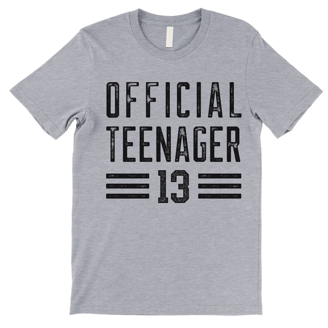 Official Teenager Shirt. 13th Birthday Gift. Official Teenager 13 Shirt ...