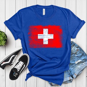 Switzerland Flag Shirt Swiss Flag T-shirt Gift for Swiss Americans ...