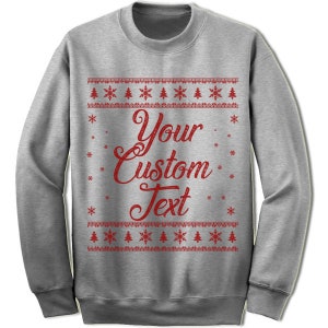 Customized Christmas Sweater Sweatshirt, Custom Christmas Shirts ...