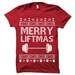 Merry Liftmas Christmas Workout Shirt, Christmas Eve Gym Workout Shirt ...