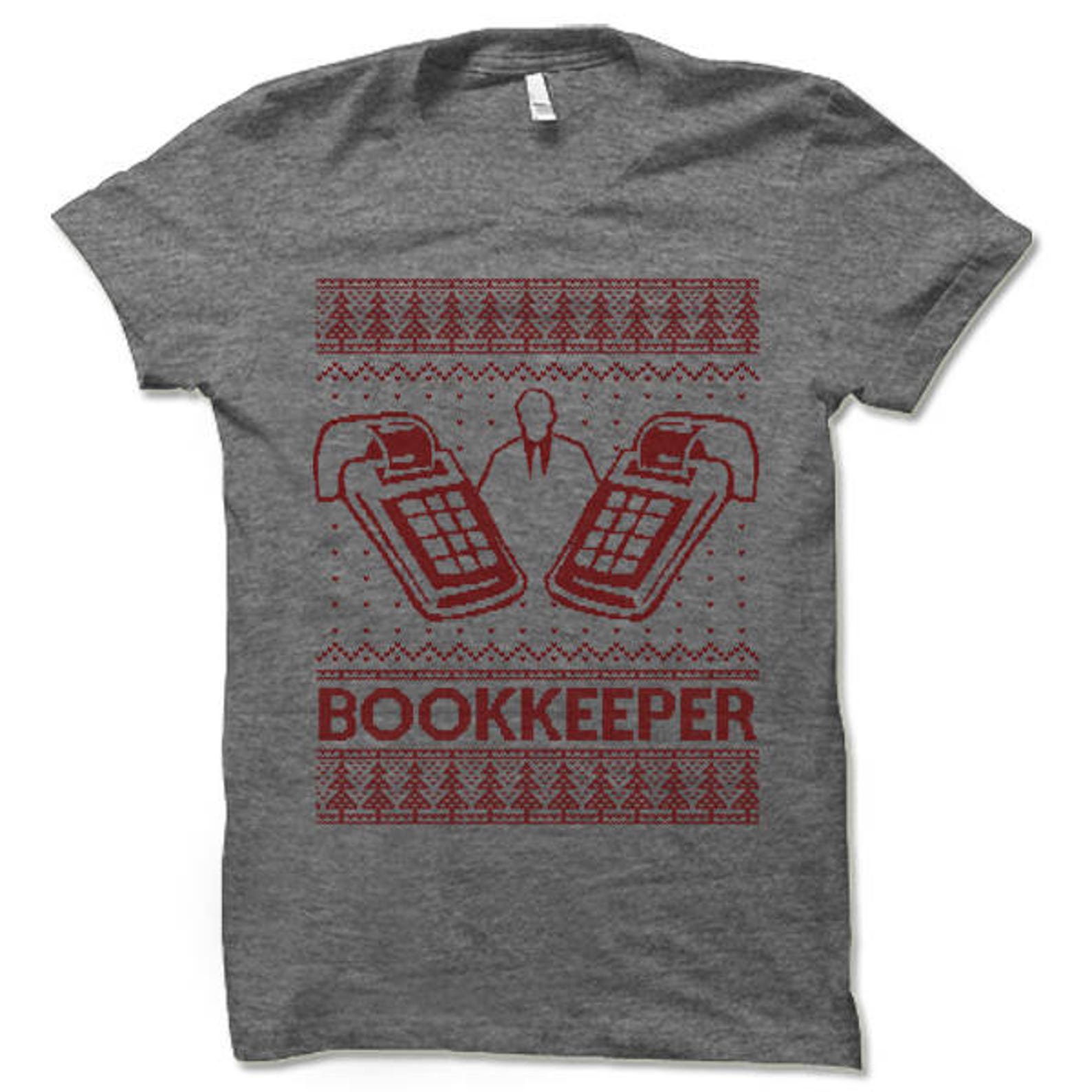 Bookkeeper Christmas T Shirt. Bookkeeper Christmas Gift. - Etsy