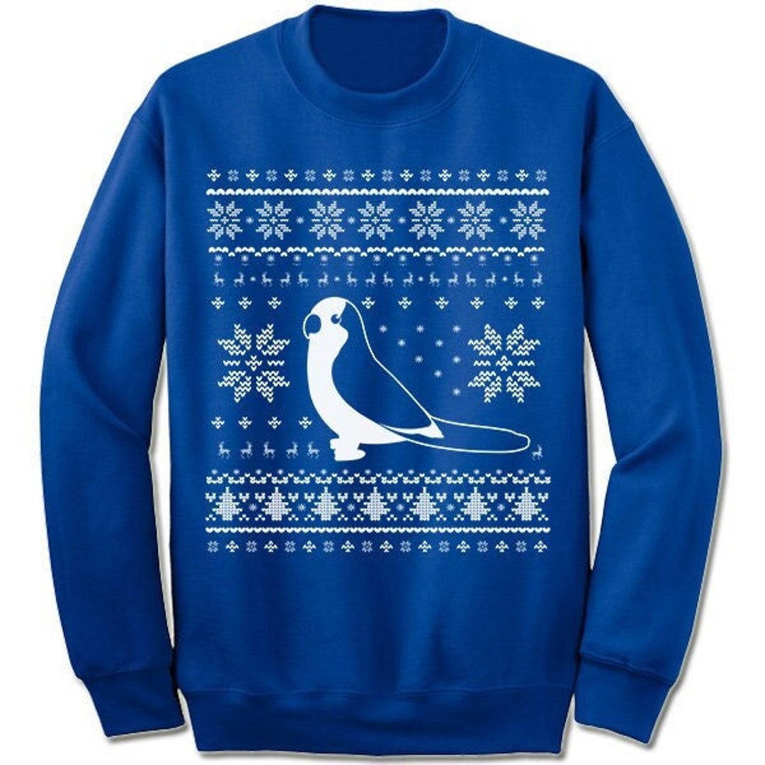 Monk Parakeet Christmas Sweater Sweatshirt. Ugly Xmas Sweater. Bird ...