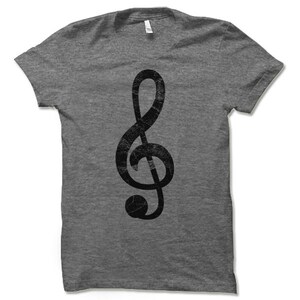 Retro Treble Clef T Shirt | Musician Tshirt | G-clef Shirts | High ...