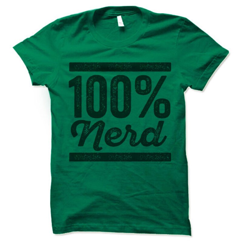 100% Nerd T-shirt. Funny Nerd Gifts. | Etsy