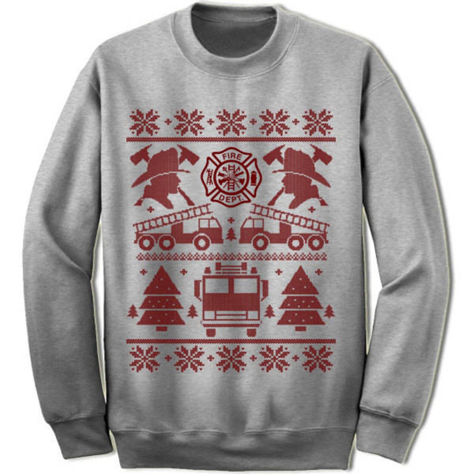 Firemen Christmas Gift Fireman Christmas Sweater Fireman | Etsy