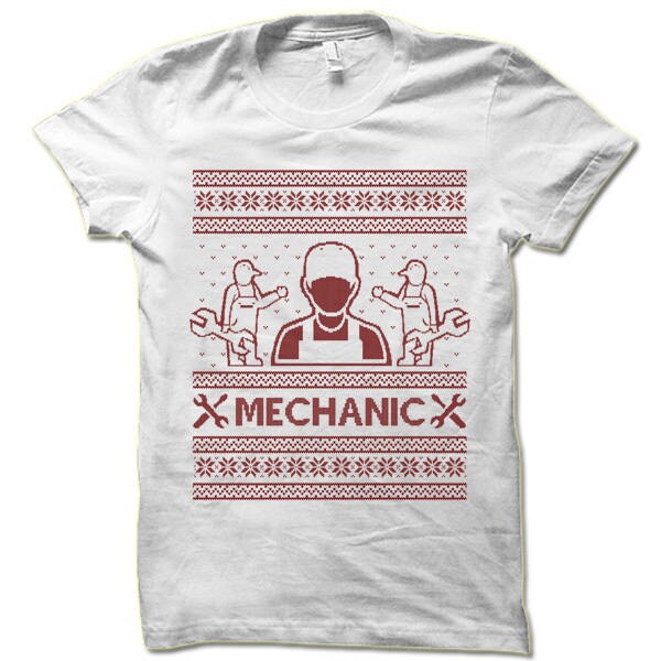 Mechanic Christmas T Shirt. Mechanic Christmas Gift. | Etsy