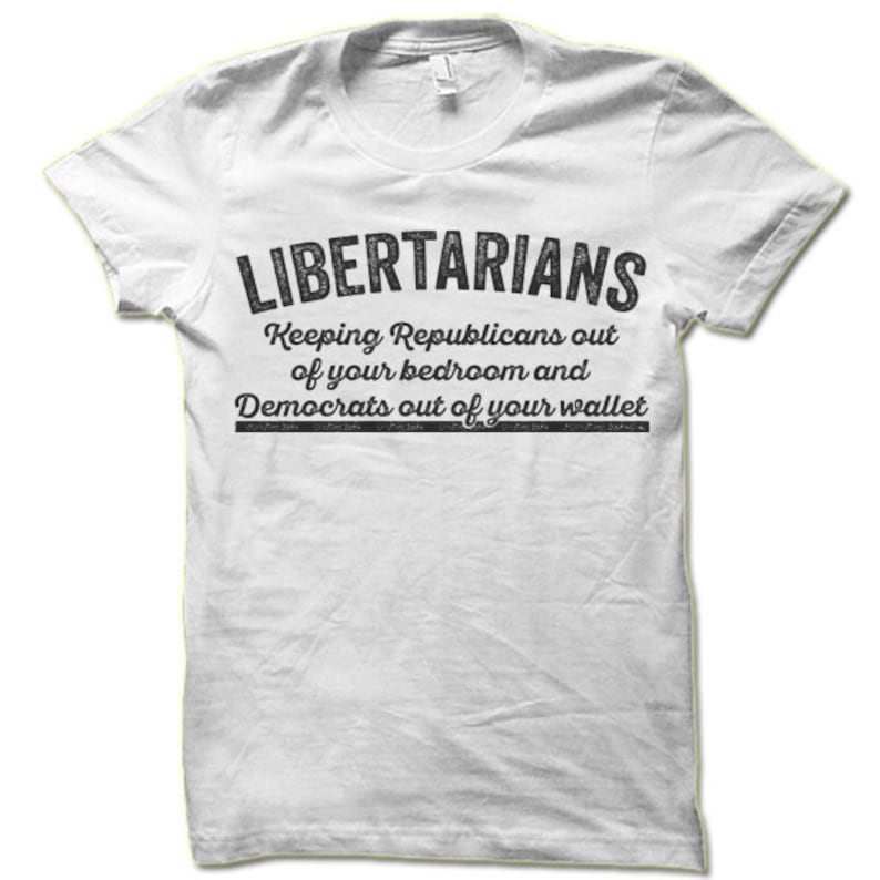 Libertarian T-shirt. Funny Political T Shirts. Libertarian | Etsy