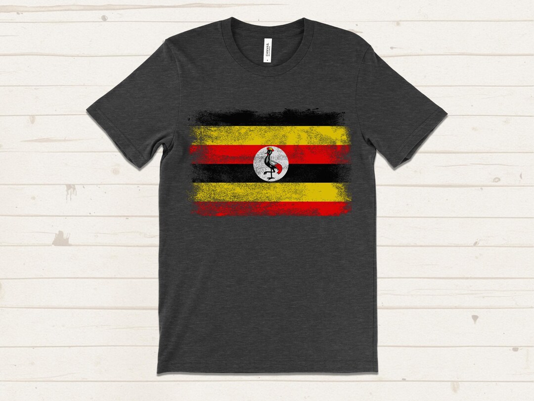 Uganda Flag Shirt, Ugandan Flag T-shirt, Ugandan Pride Gift, Patriotic ...