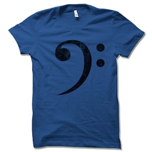 Retro Bass Clef T Shirt, Musician Shirt, Bass Clef Shirts, Music Lover ...