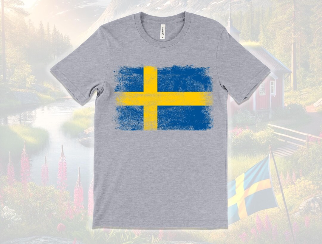 Sweden Flag Shirt, Swedish Gifts, Swedish Flag T-shirt Gift, Swedish ...