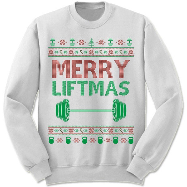 Merry Liftmas Ugly Christmas Sweatshirt, Sweater for Gym Lovers, Funny ...