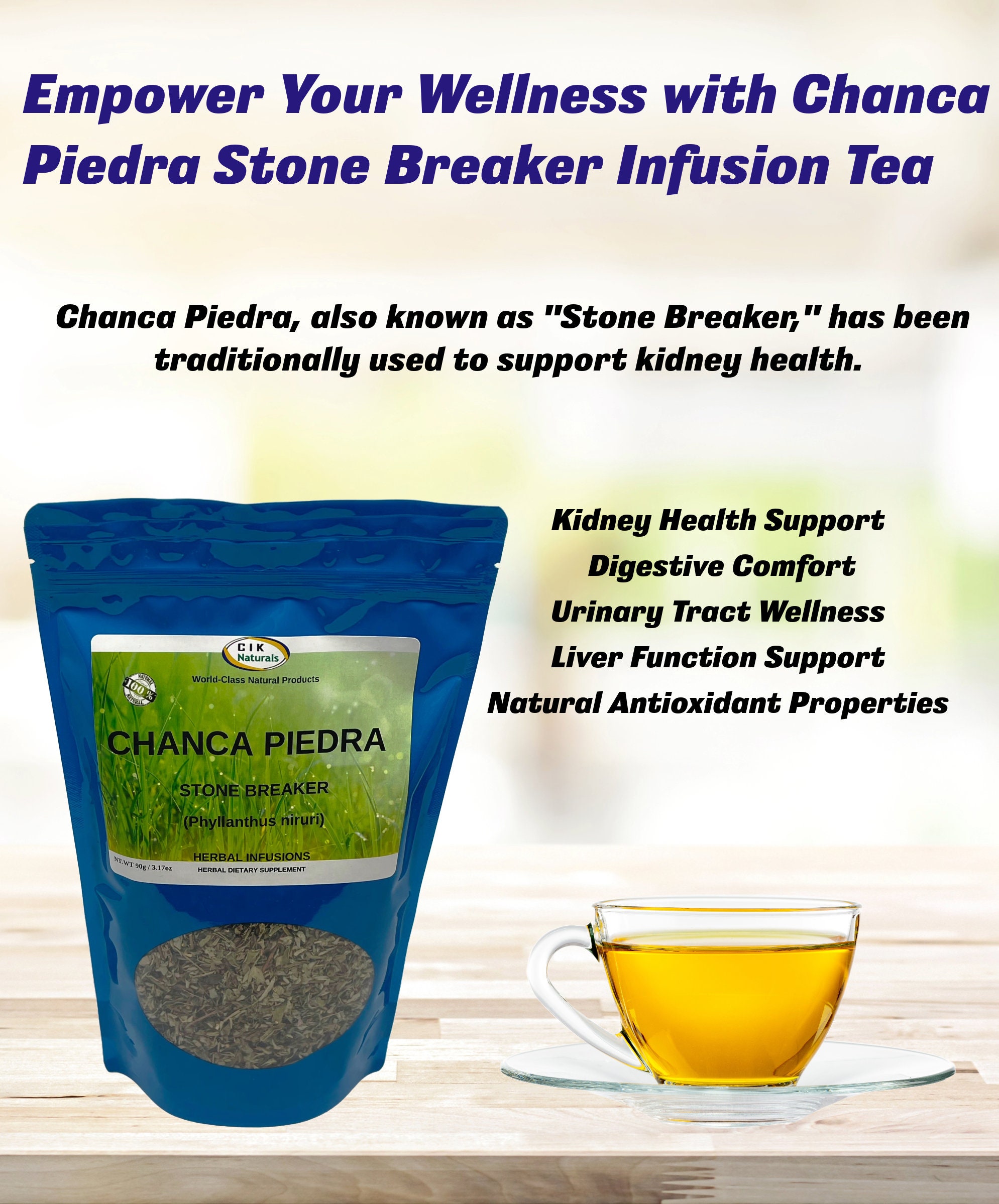 Chanca Piedra Tea Stonebreaker Herbal Infusion (90g) Herb Kidney Tea ...