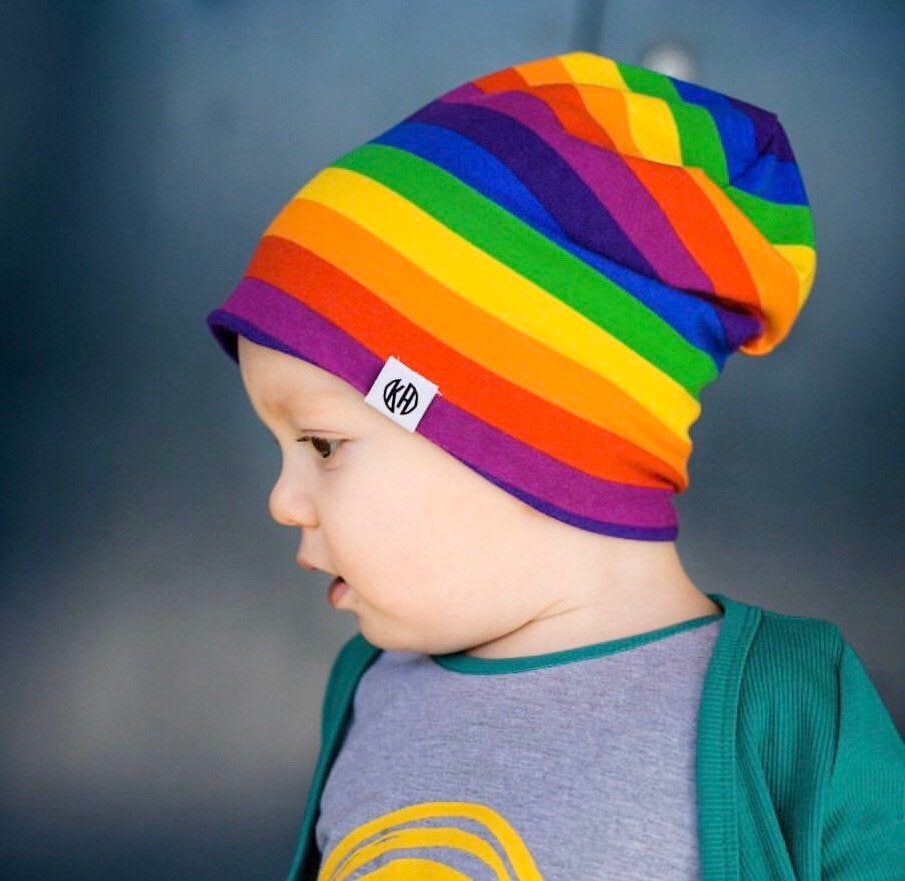 Rainbow Hat/ Baby Boy Clothes/ Girl Hat/ Rainbow Baby/ Slouchy Beanie ...
