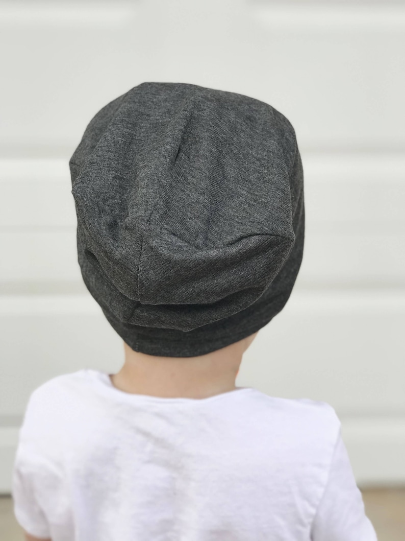 Grey Beanie/ Boy Slouchy Beanie/ Baby Slouchy Beanie/ Grey - Etsy