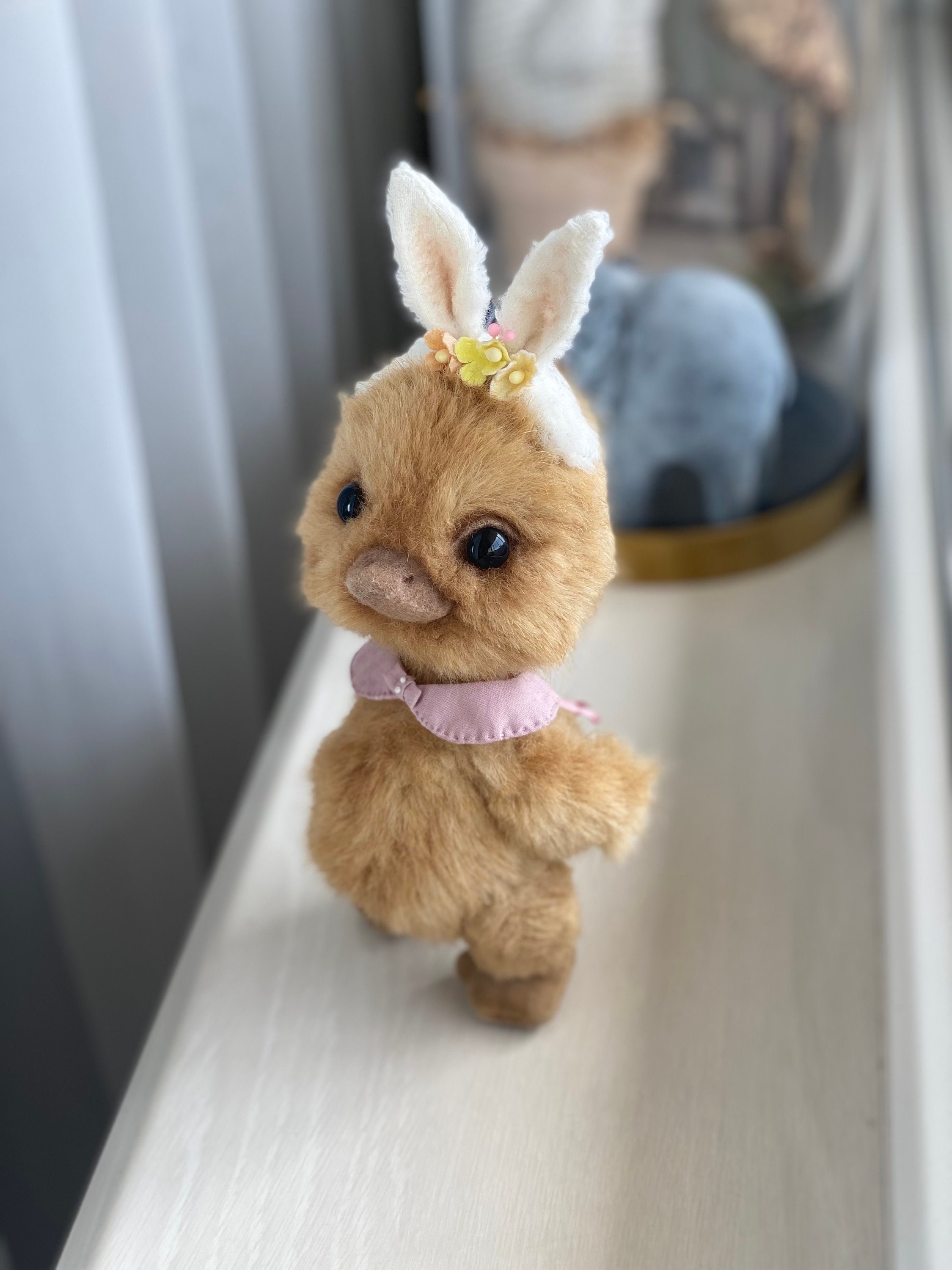 Duck Plush Size 6.3inces Yellow Duck Teddy Steiff Duckling Artist Teddy ...