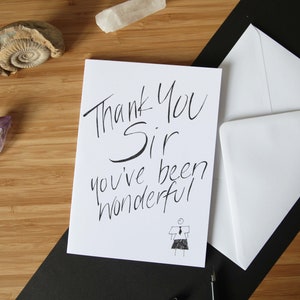 Thank You Sir, Teachers Card - Etsy