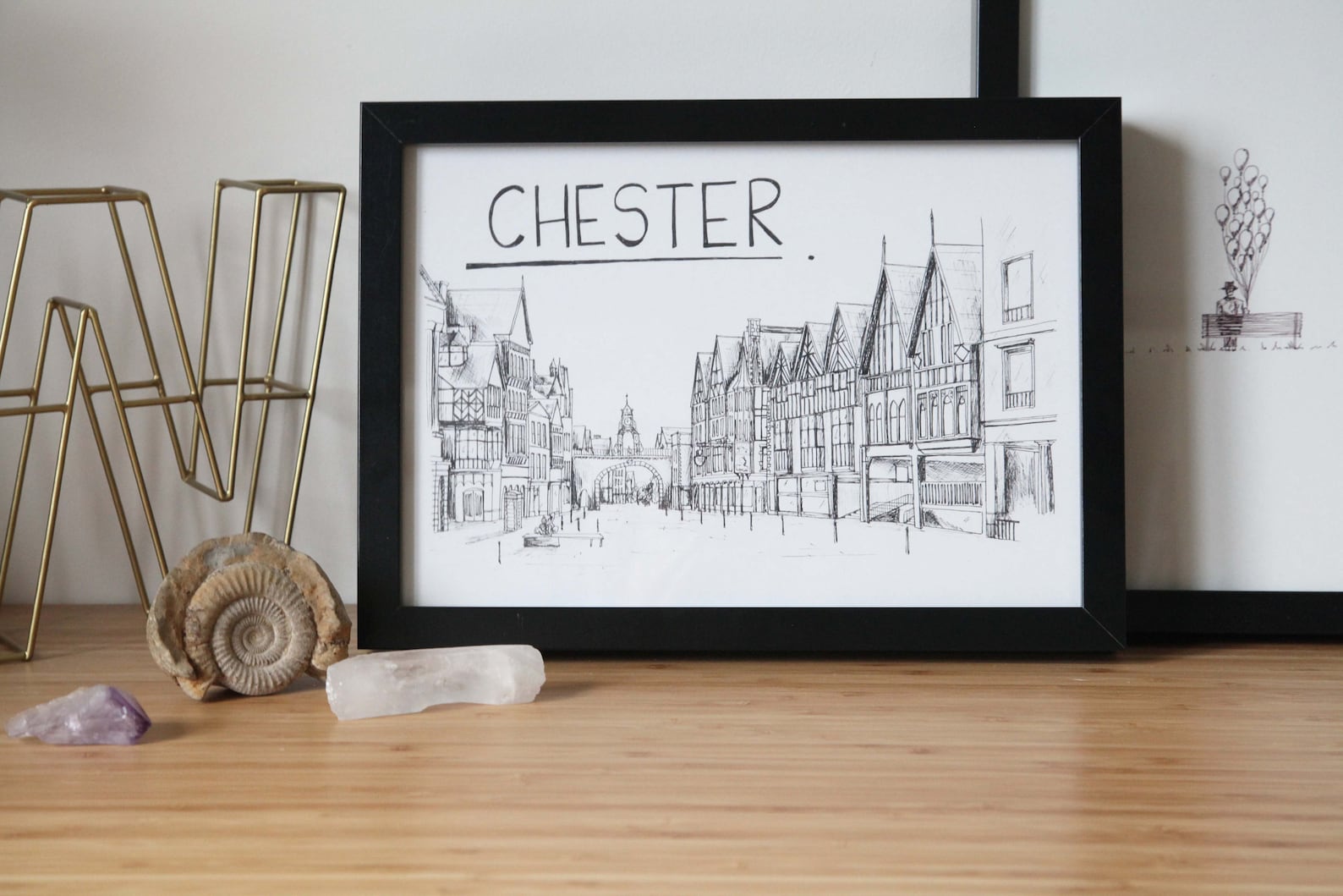Chester Skyline Wallart Print - Etsy