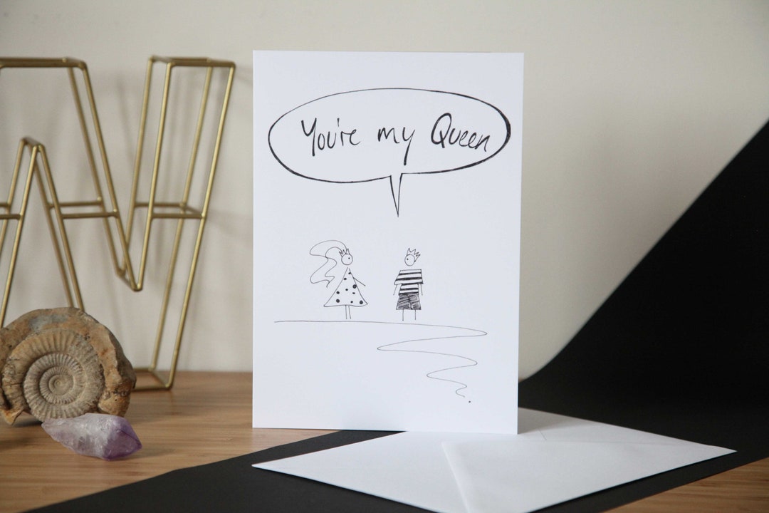 You're My Queen, Greetings Card - Etsy
