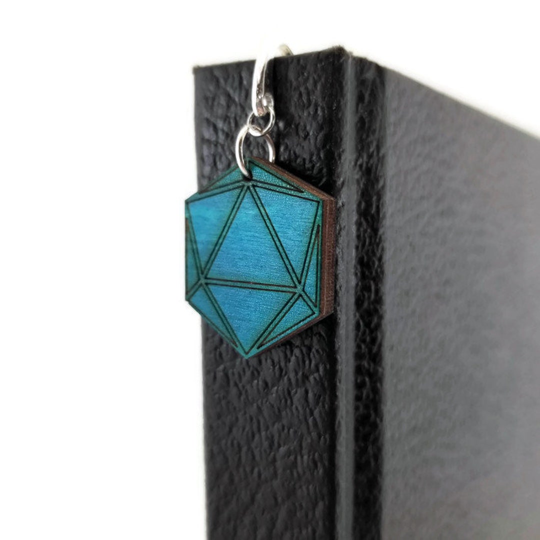 Turquoise Dice Dnd Bookmark for Book Lovers, Gamer Bookmark, Bookish ...