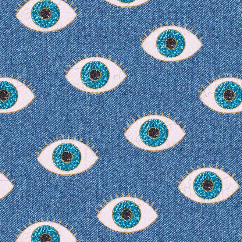 Evil Eye Digital Paper, Seamless Pattern, Turkish Eye Pattern ...