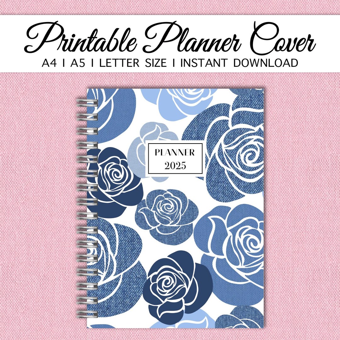 Printable 2025 Planner Cover | Planner Dashboard | Floral Planner Cover ...