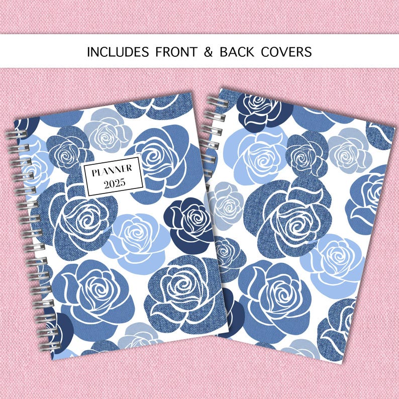Printable 2025 Planner Cover | Planner Dashboard | Floral Planner Cover ...