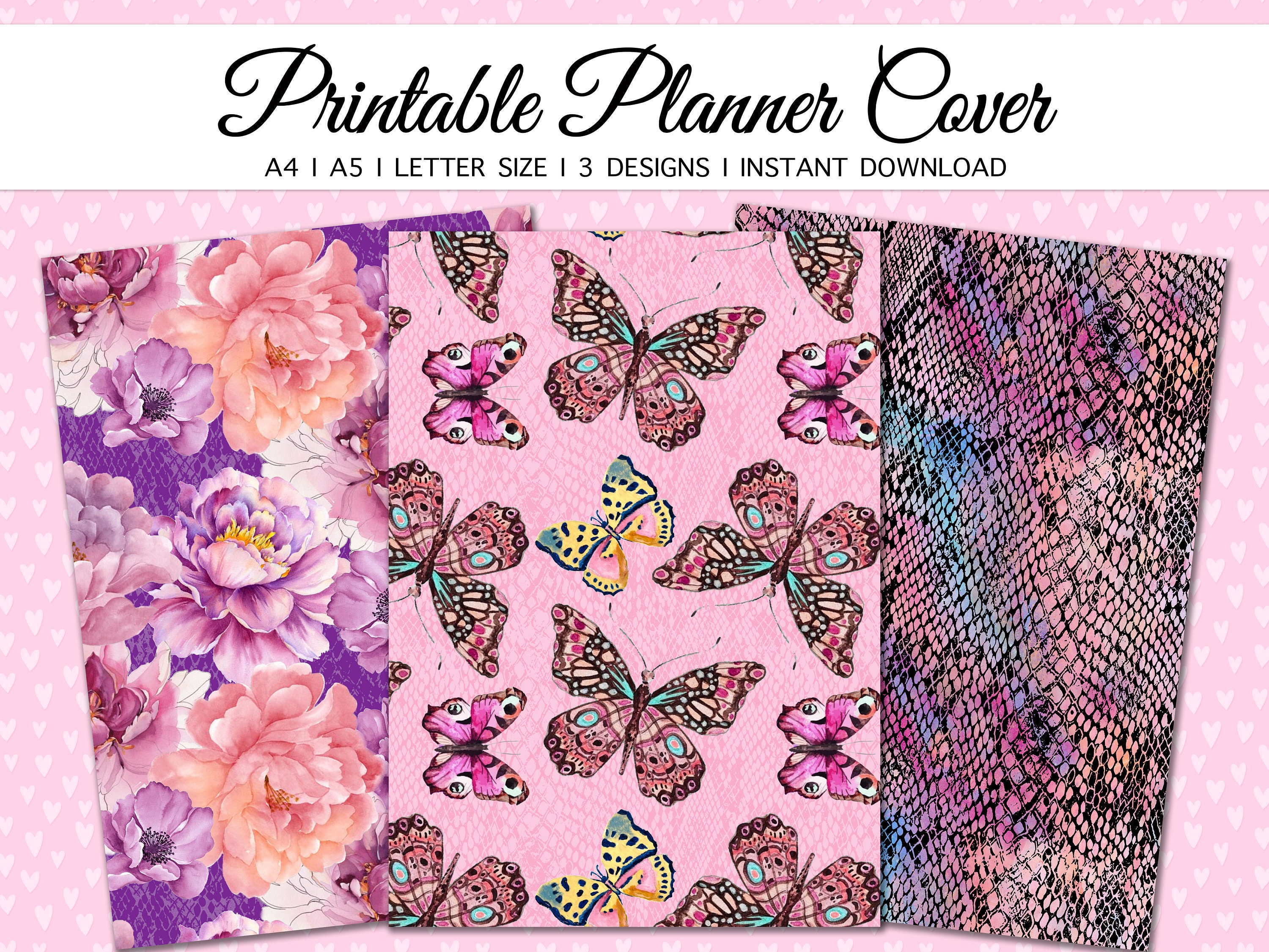 Planner Cover Page Printable Planner Binder Cover Printable - Etsy