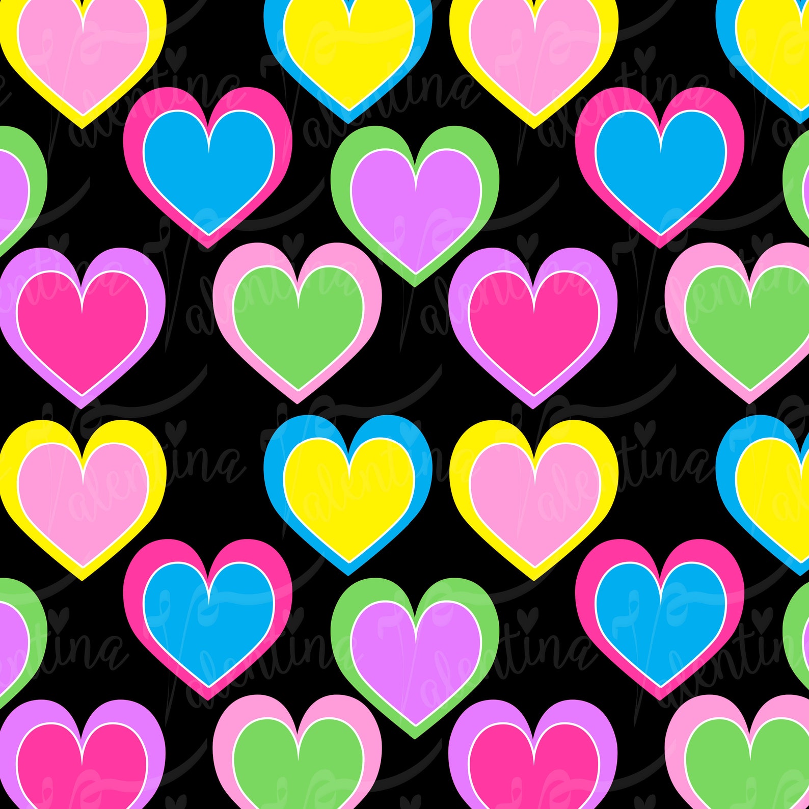 Hearts Digital Print INSTANT DOWNLOAD 12x12 300 Dpi RGB Photoshop Jpeg ...