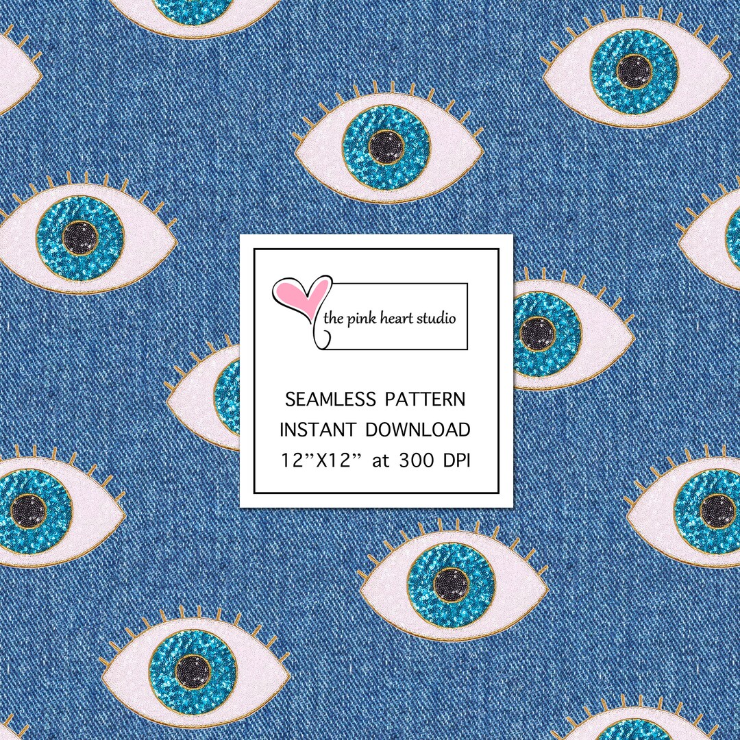Evil Eye Digital Paper, Seamless Pattern, Turkish Eye Pattern ...