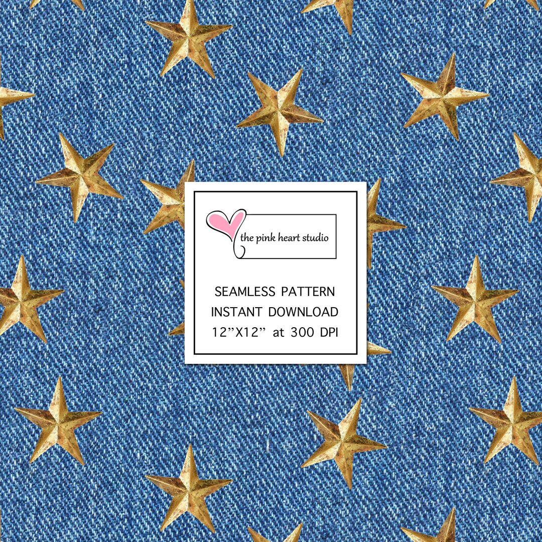 Denim Fabric Texture Digital Seamless Pattern Blue Jeans Background ...