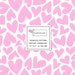 Pink Hearts Valentine's Day Digital Paper. Seamless Patterns for Fabric ...