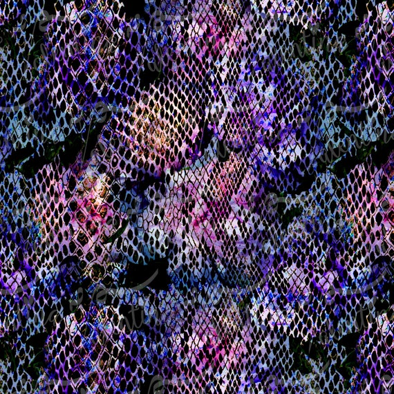 Colorful Snake Print INSTANT DOWNLOAD 12x12 300 Dpi RGB | Etsy