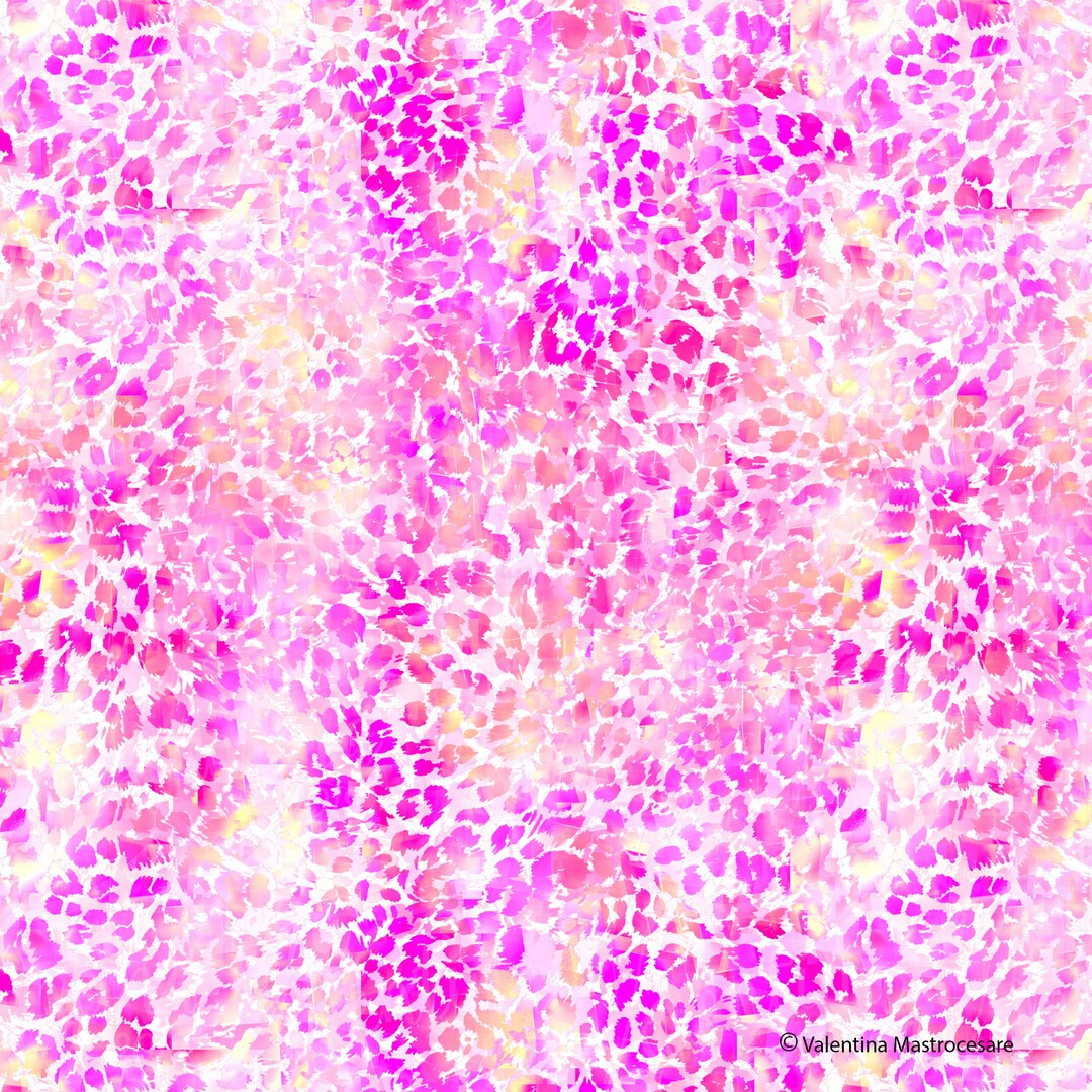 Pink Leopard Print INSTANT DOWNLOAD 12x12 300 Dpi RGB - Etsy