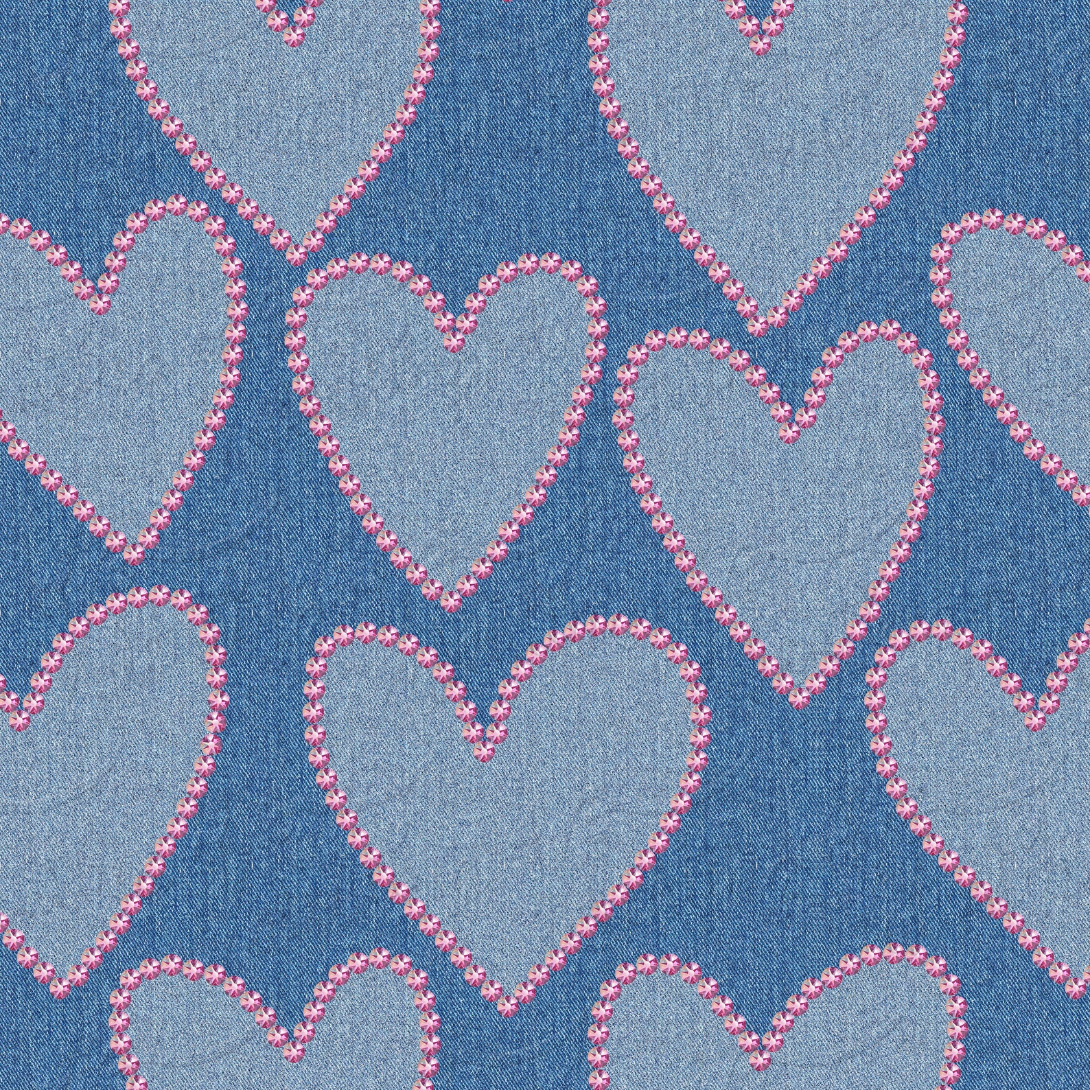 Denim Fabric Texture Digital Seamless Pattern Blue Jeans Background ...