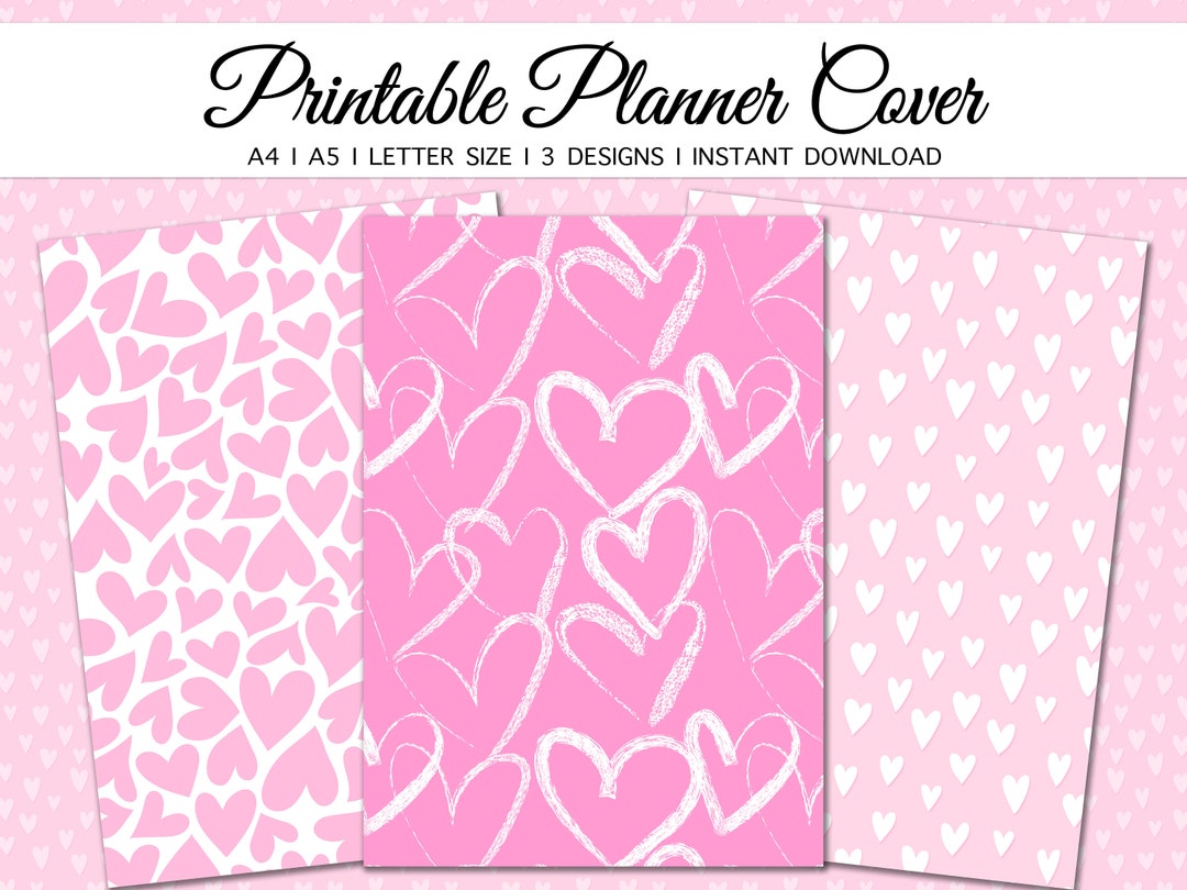 Planner Cover Page Printable Planner Binder Cover Printable - Etsy