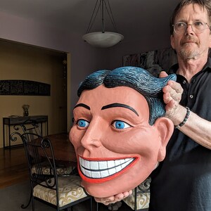 Coney Island Dude Jersey Shore Face Sculpture Tillie Wall Art Clown ...