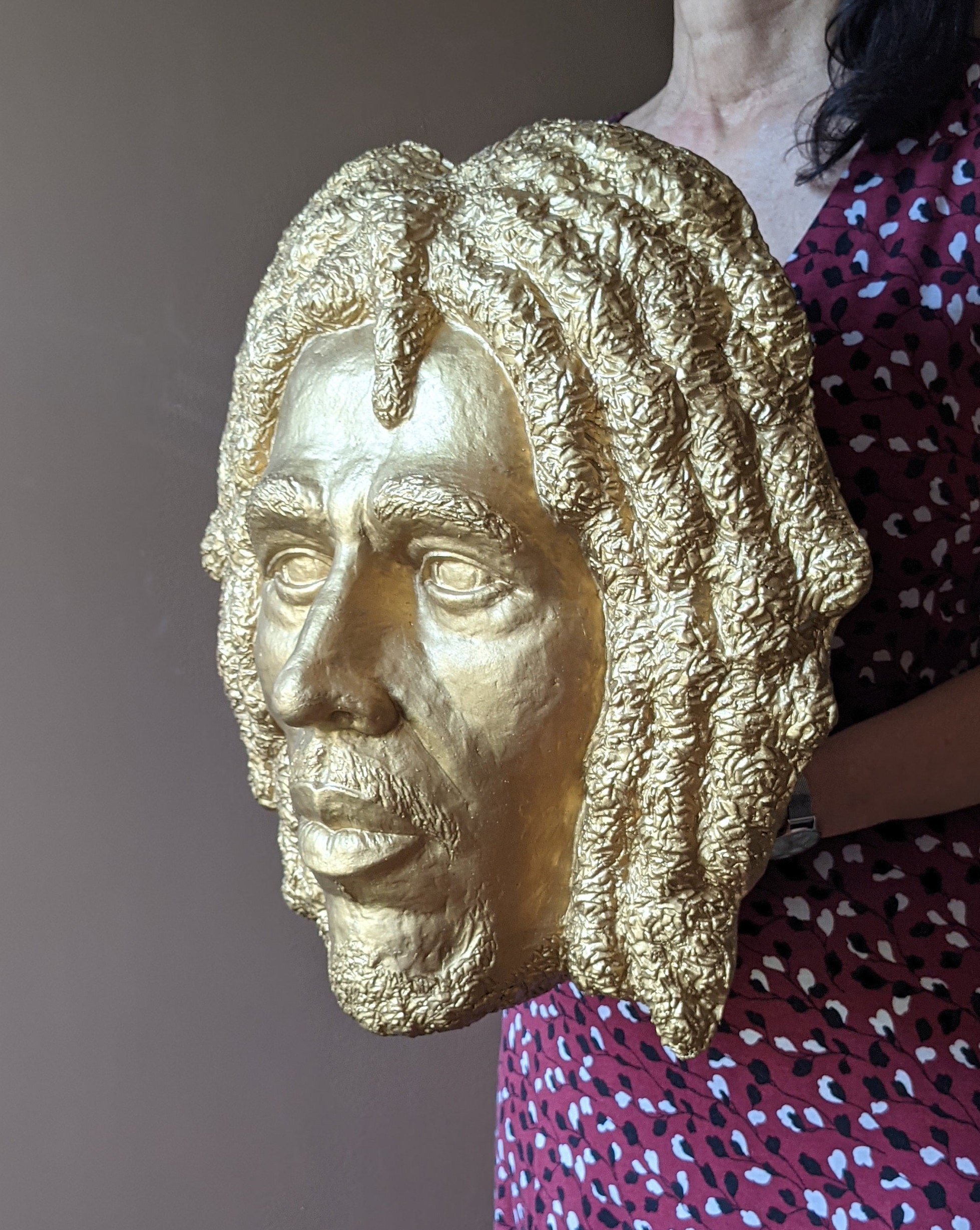 Celebrity Wall Art Bob Marley Sculpture Reggae African Mask | Etsy