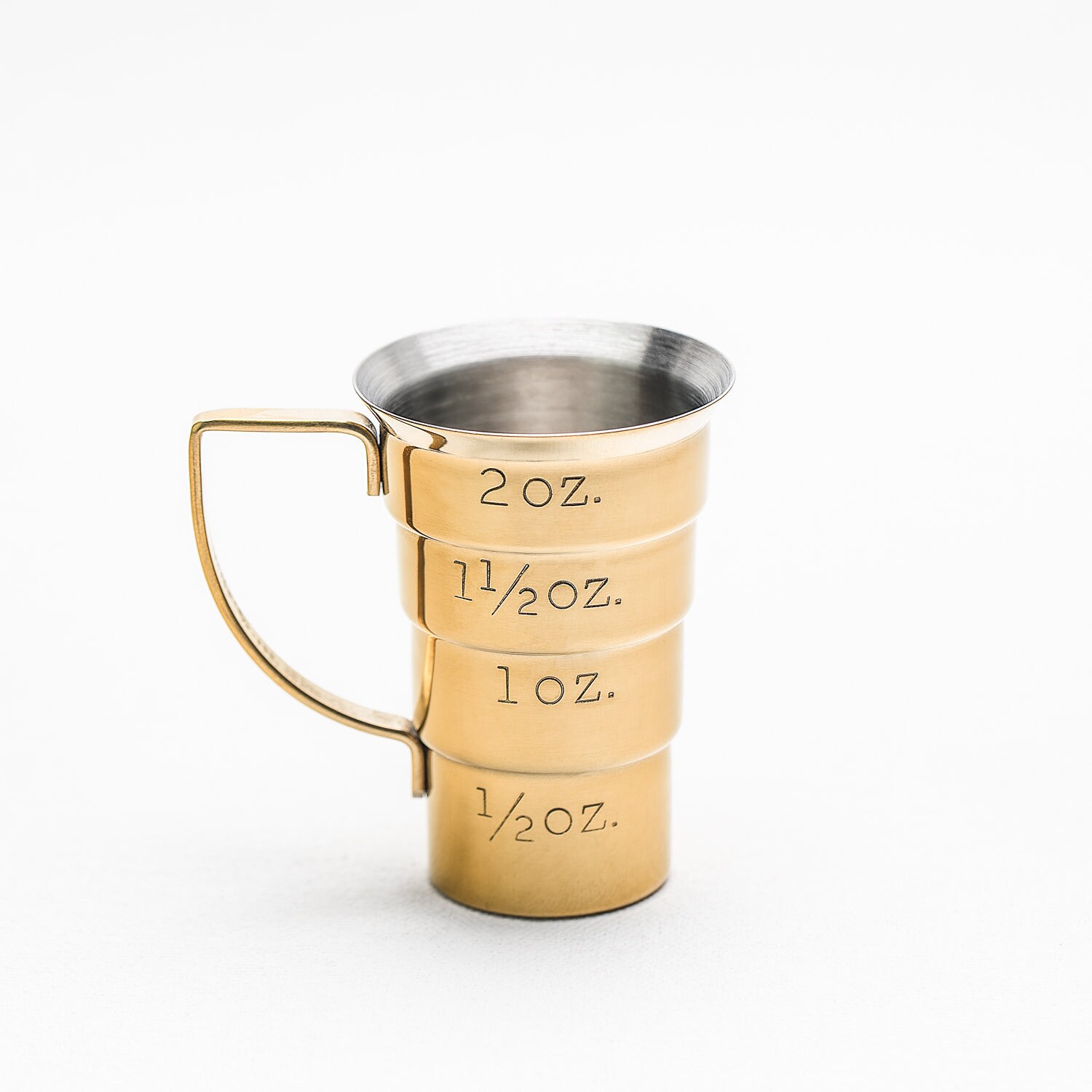 Gold Stepped Napier Jigger Vintage Inspired Cocktail Bar - Etsy